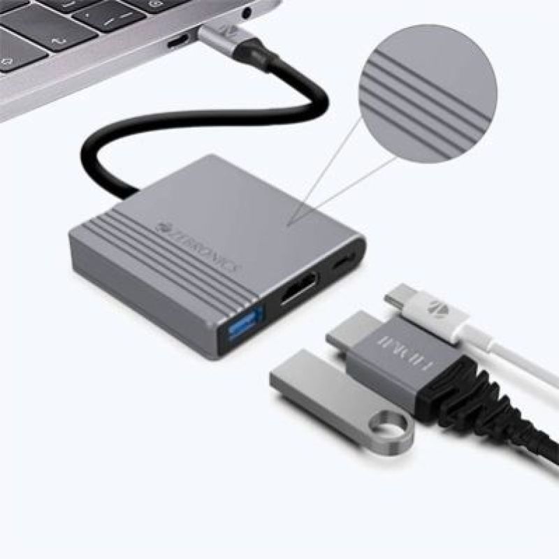 Zebronics ZEB TA600 - 3 in 1 Type C Multiport Adapter in APkart Online ...