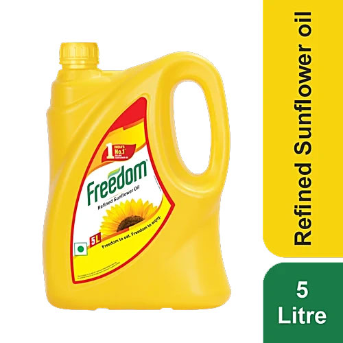 Freedom Refined Sunflower Oil, 5 L Can in APkart Online Store